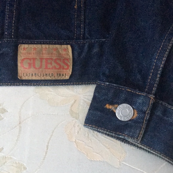 Guess | Jackets & Coats | Vintage Mens Guess Blue Denim Jacket Xxl ...